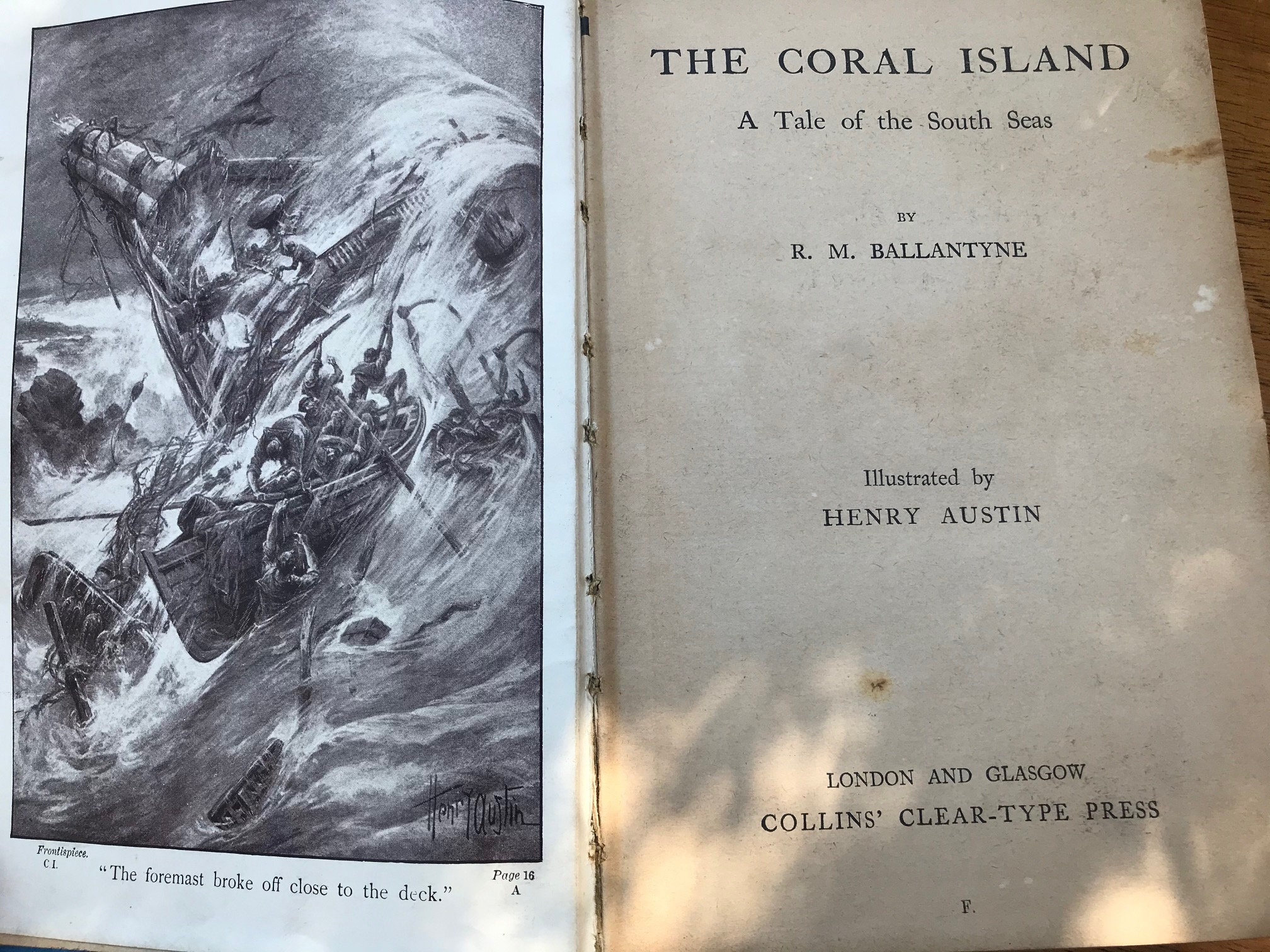 Antique Coral Island book. Collectors literary classic 1907. - Etsy.de