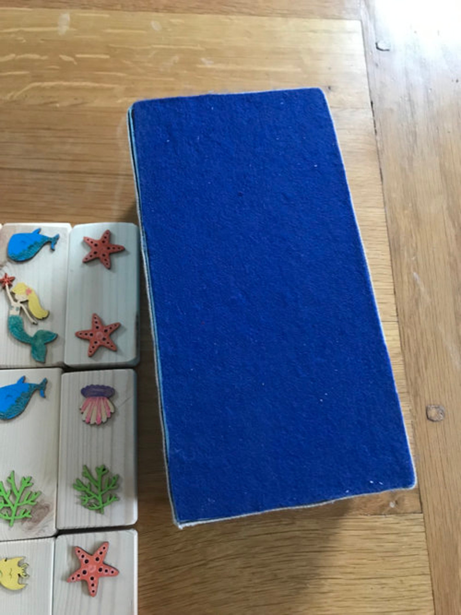 Kid's Wooden Dominoes. Under the Sea Theme 28 Pieces. Hand - Etsy UK