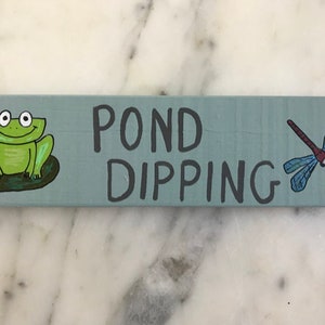 Painted Wildlife Pond Sign. Pond Dipping Sign. Sign for School Pond ...