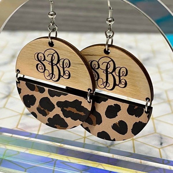 Monogram Earrings - Etsy