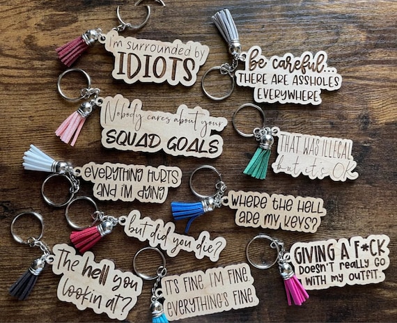 Adult Humor Keychains Snarky Keychains Adults Only Funny - Etsy