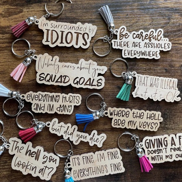 Funny Keychains - Etsy