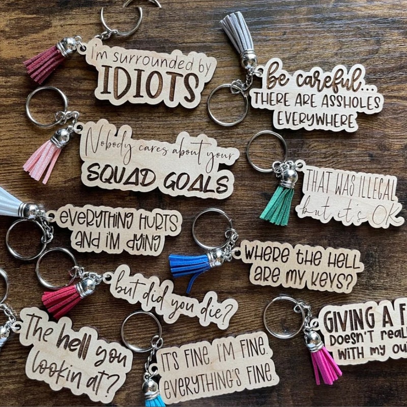 Funny Keychains - Etsy