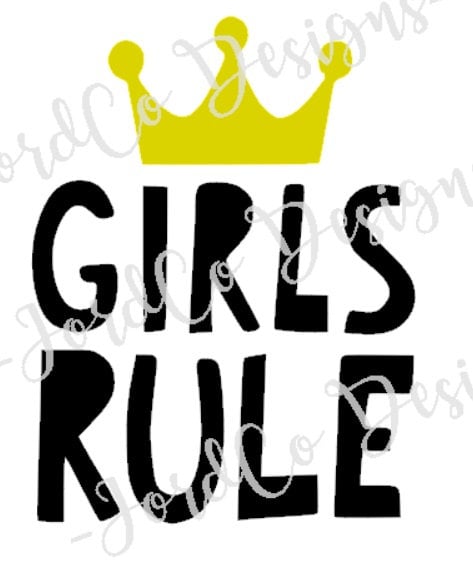 Girls Rule Digital Download PNG PDF SVG Ai Instant Download - Etsy