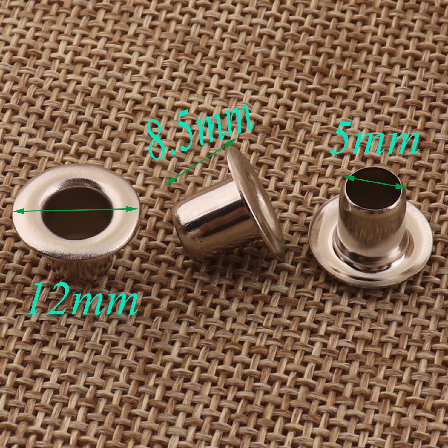 100 Pcs Eyeletseyeletssilver Metal Eyelets Grommets With - Etsy