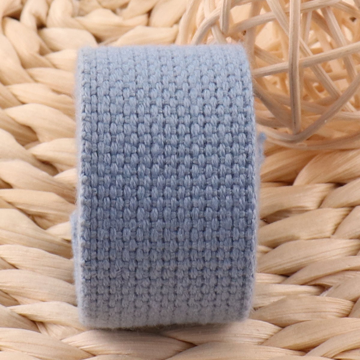 Cotton Webbing1 inch Pale Blue WebbingKey Fob | Etsy