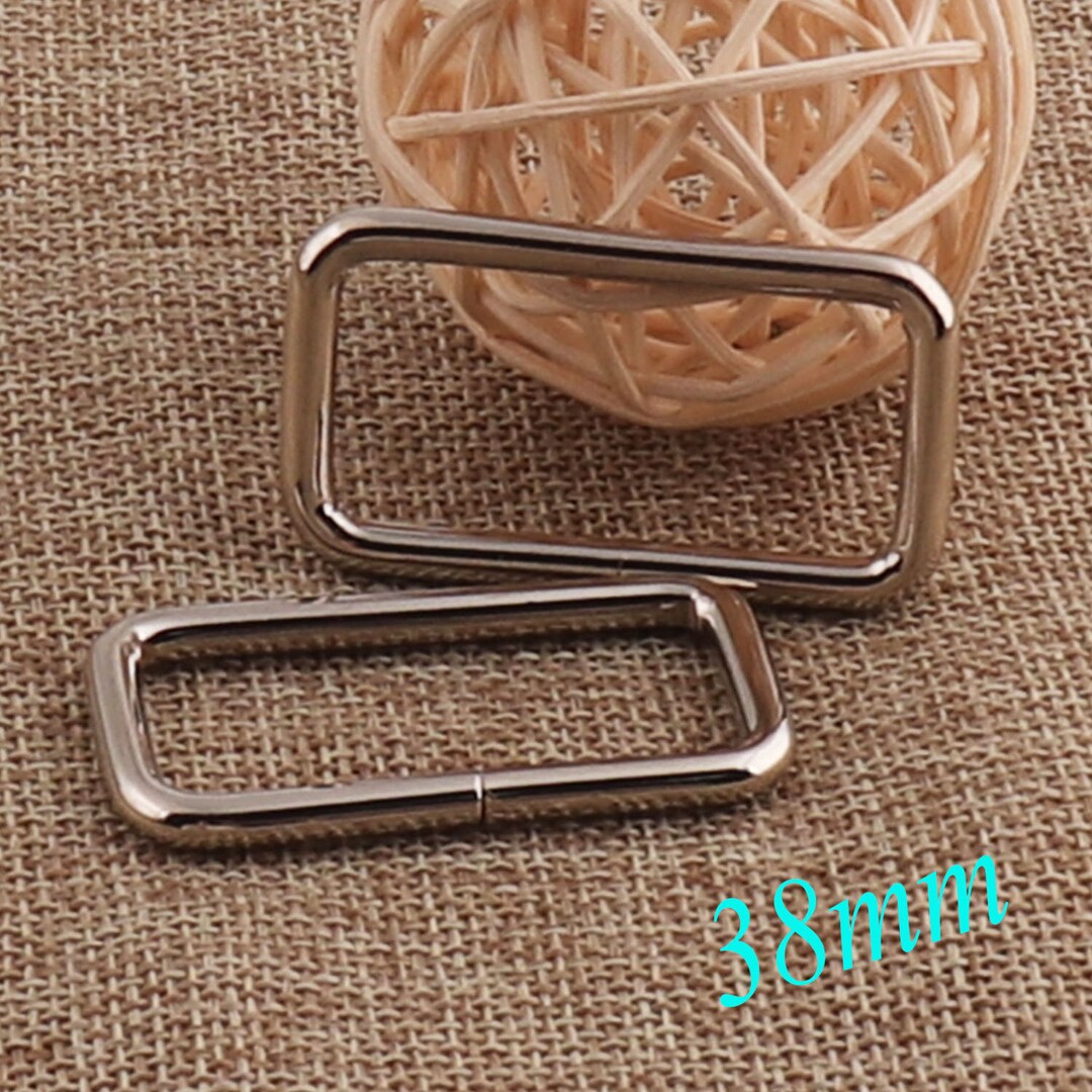 8 PCS Rectangle Rings38mm Silver Rectangular Wire Loops Bag - Etsy UK