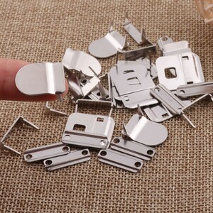 5/8"(17mm)20sets Silver Trousers Skirts Fasteners Hook Bars Waistband ...