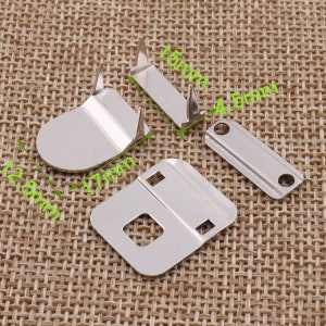5/8"(17mm)20sets Silver Trousers Skirts Fasteners Hook Bars Waistband ...