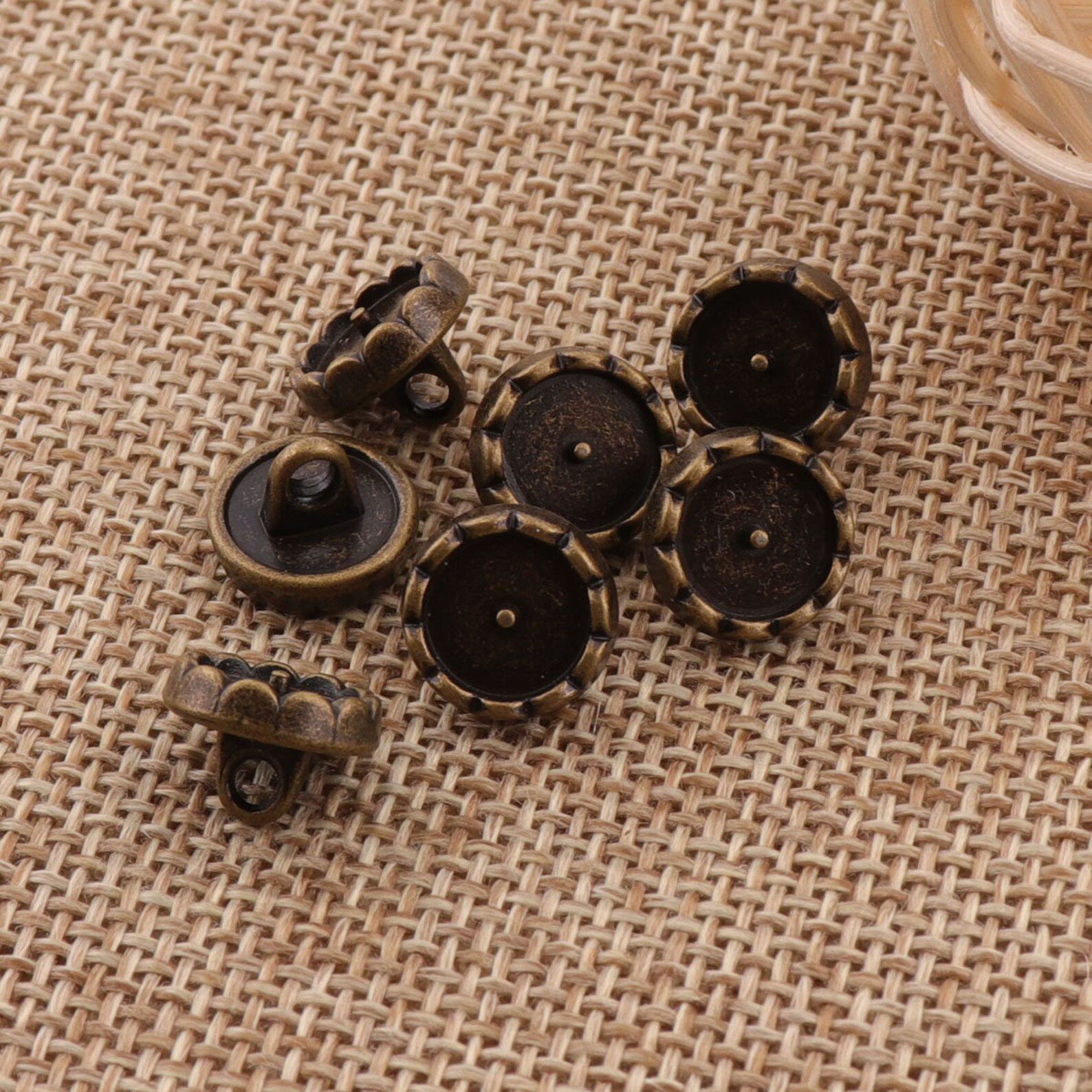 10 Pcs Metal Buttons Crafts 3/810mmantique Bronze - Etsy