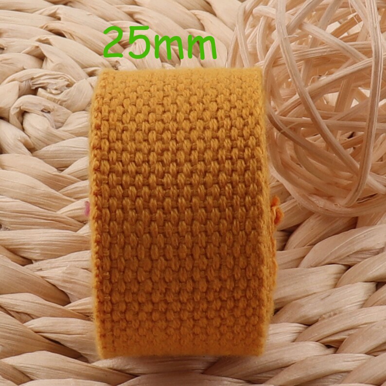 Yellow Cotton Webbing1 Inch Webbing Key Fob Webbing Bag - Etsy