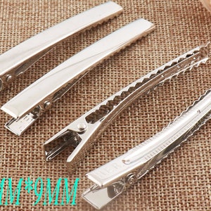 30 PCS Silver Clips Hair Clips, Hair Clips With Porous Clips Bows Clips ...