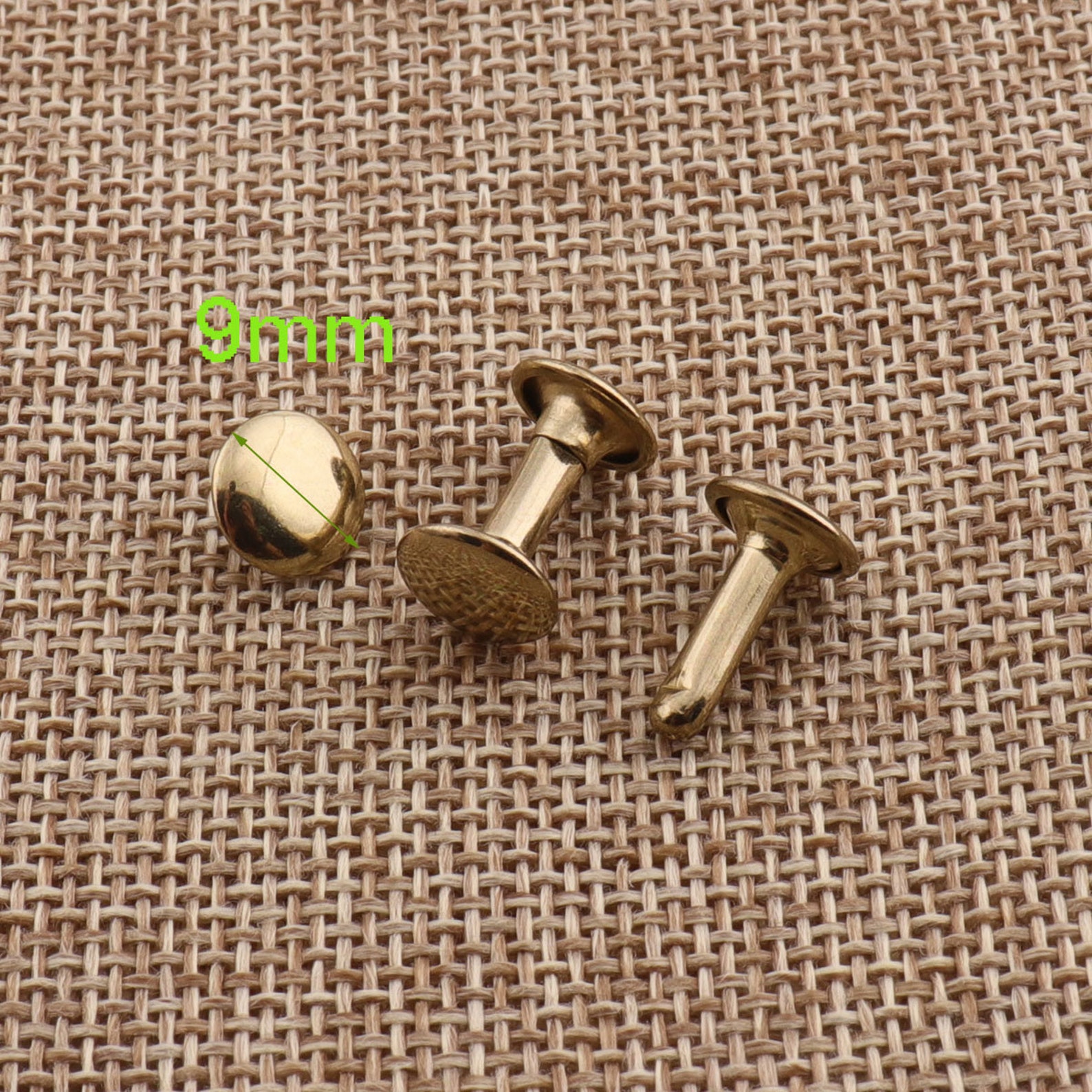 200sets 3/89mmrose Gold/gold Double Cap Round Rivet | Etsy