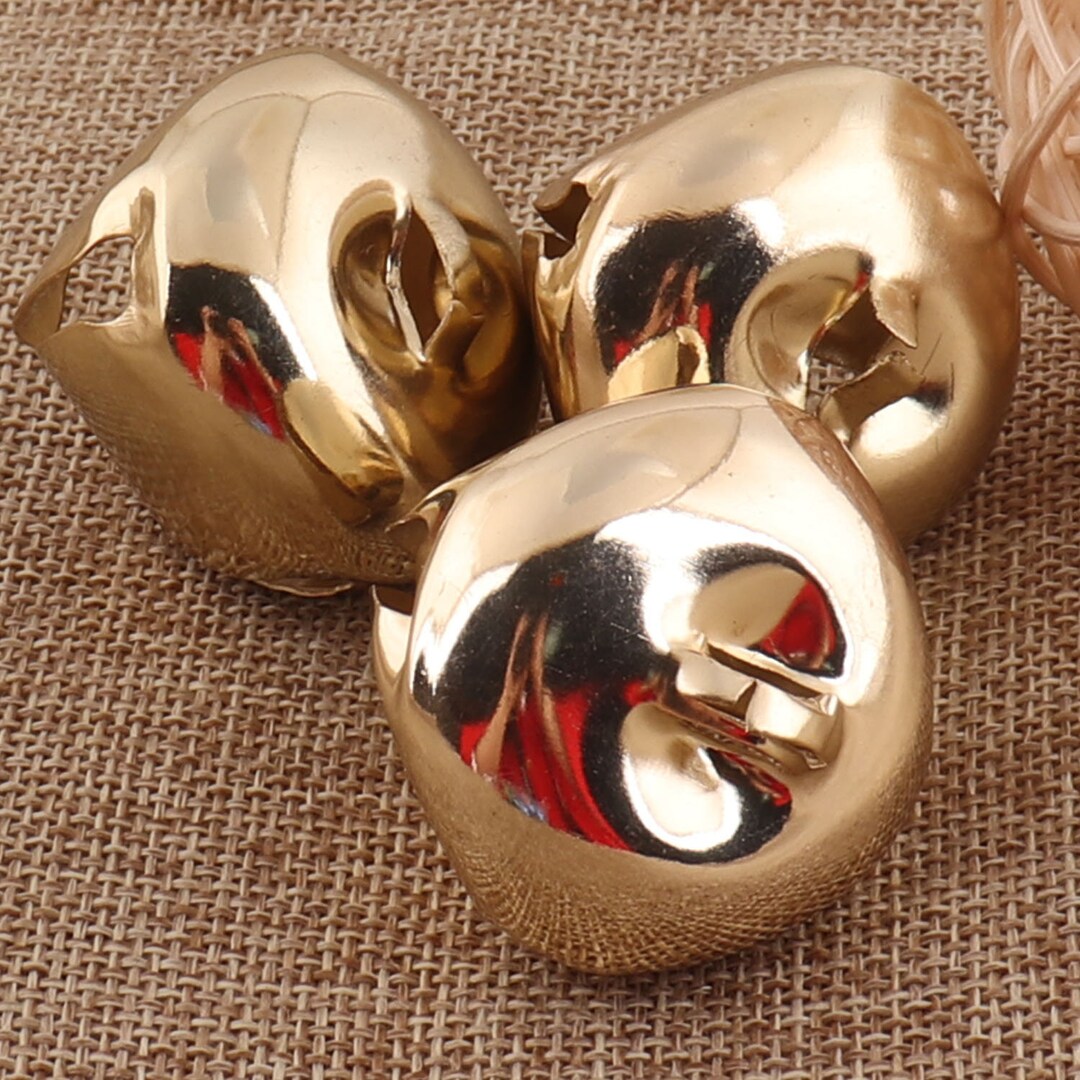 10-20pcs Large Jingle Bells,37mm Gold Jingle Bells Christmas Bells,key ...