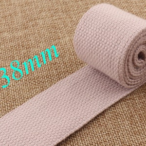 38mm Pale Purple Soft Webbing Belt,solid Color Webbing Keychain ...