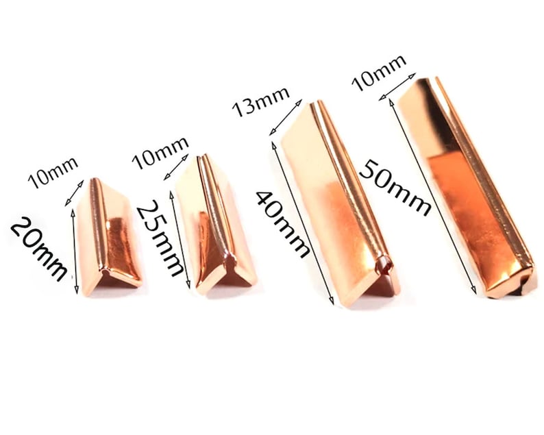 30 Pcs Rose Gold Belt Buckle End Tips,end Tips Metal Webbing Belt 20-25 ...