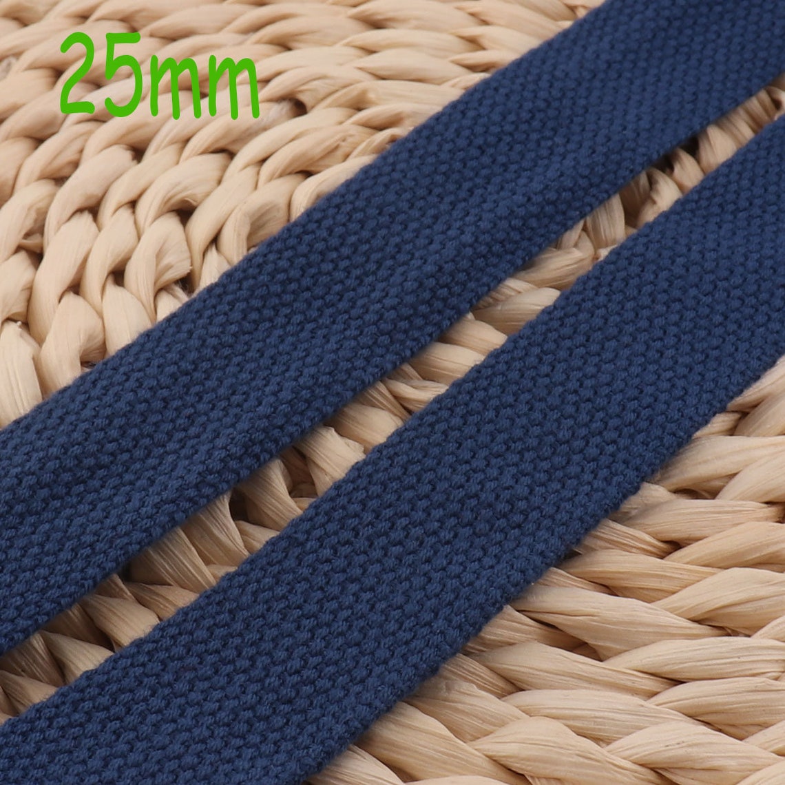 Navy Blue Webbing,1 Inch Webbing,cotton Webbing,key Fob Webbing,webbing ...