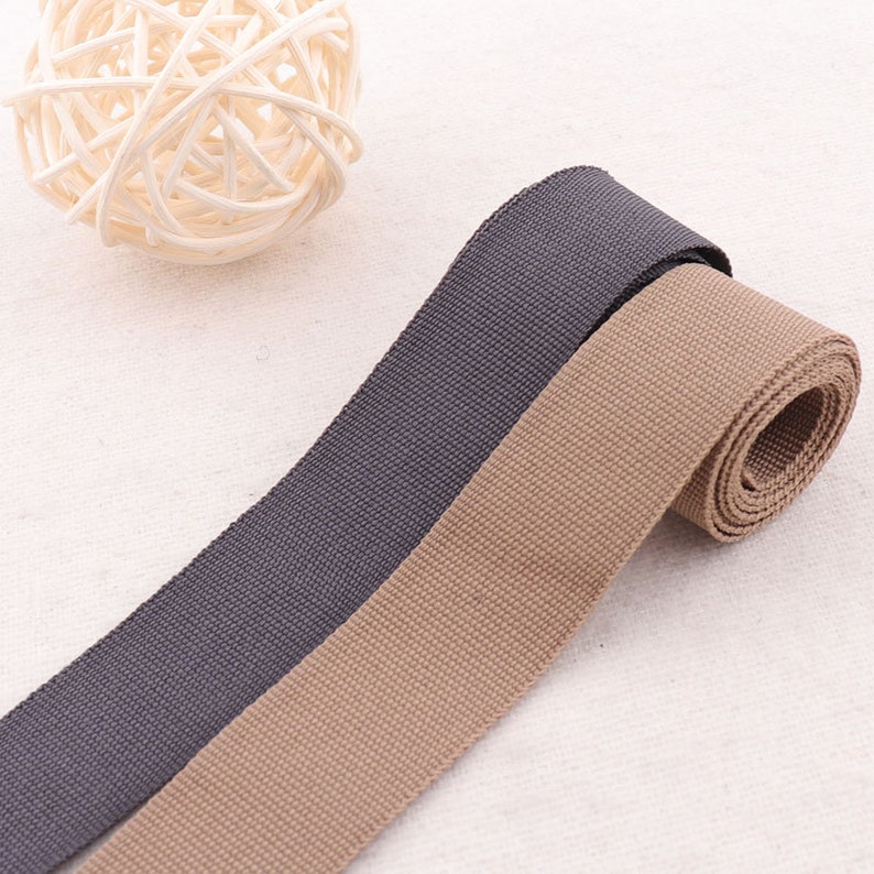 Thin Webbing3/420mm Dark Grey/khaki Woven Ribbon | Etsy