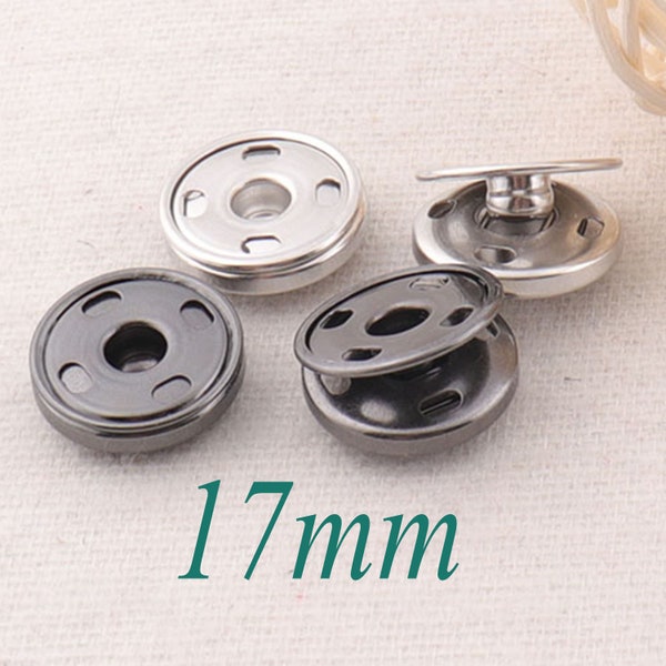 Silver Snap Button - Etsy