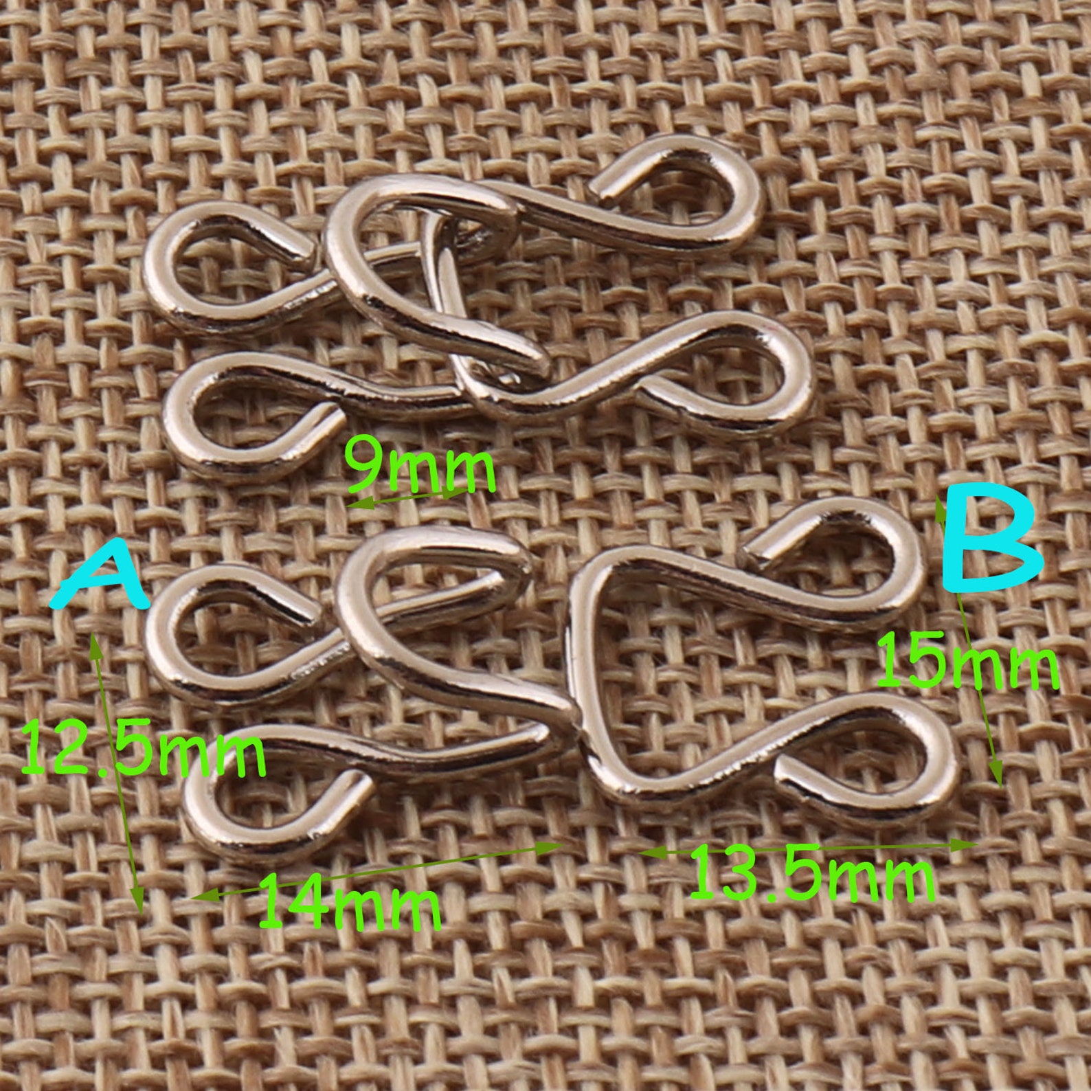 50sets Hook Eye Closureblack Hook Eyehook Eye Claspclothing | Etsy