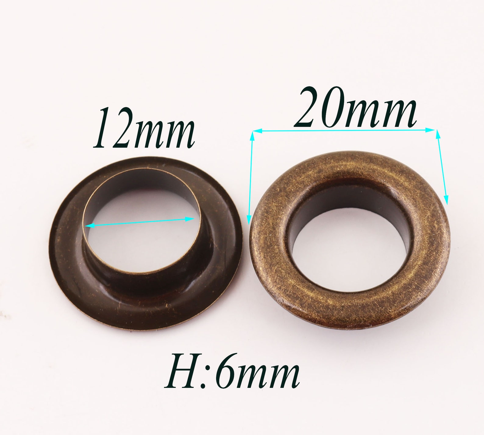 60 PCS Metal Antique Bronze Eyelets and Grommets With Washers - Etsy