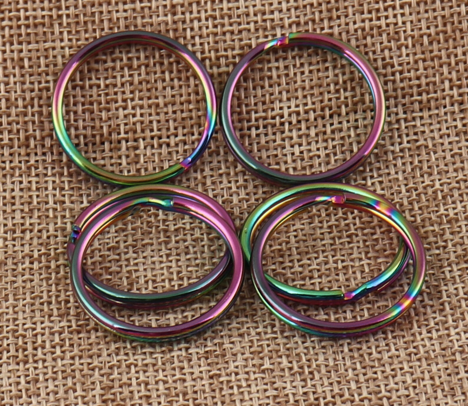 50pcsrainbow Key Ringkeychainkey Ringskey Chainskey - Etsy