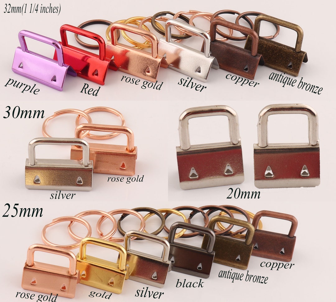 20 Sets Colorful Key Fob Hardware With Key Rings,key Fobs Hardware,key ...