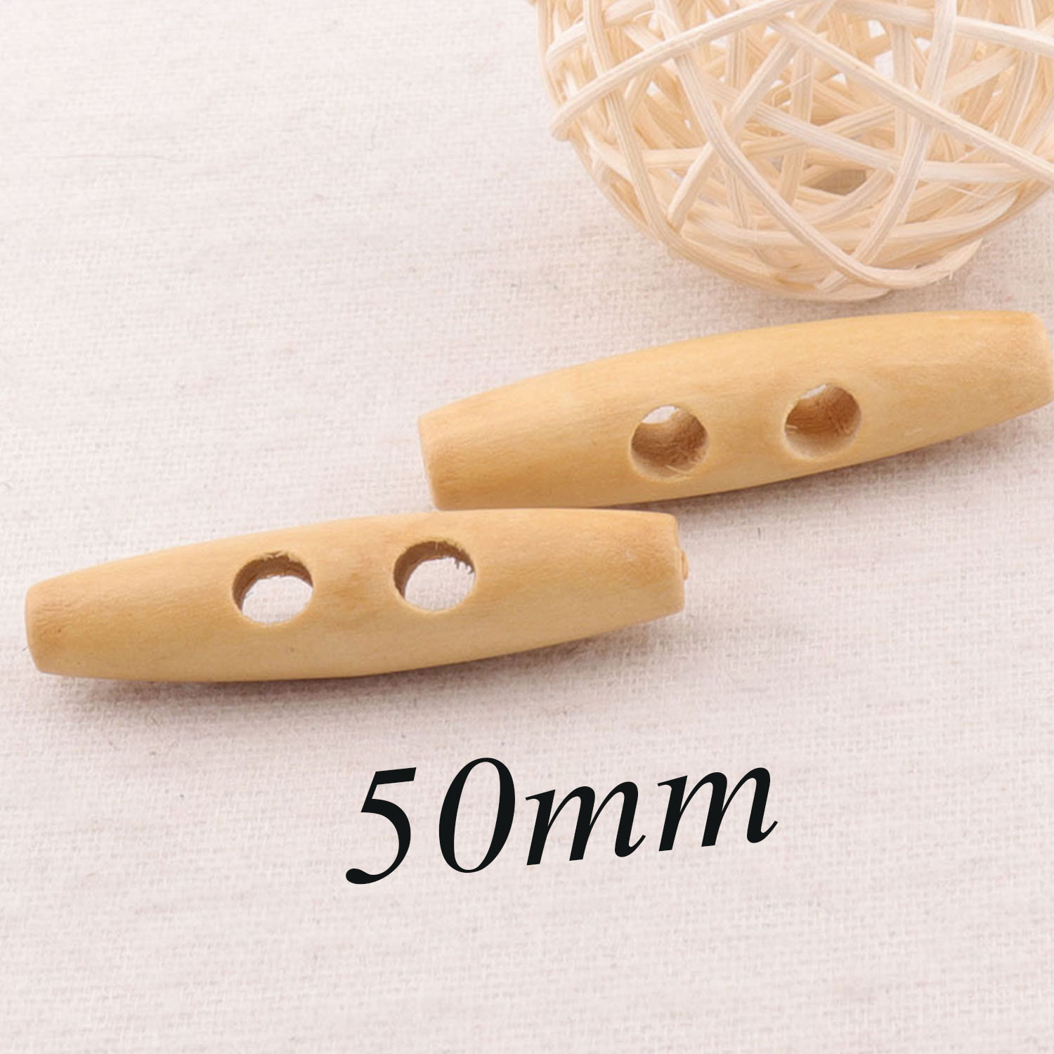 10pcs Pale Yellow Large Toggle Buttons Wooden2 Inches DIY | Etsy