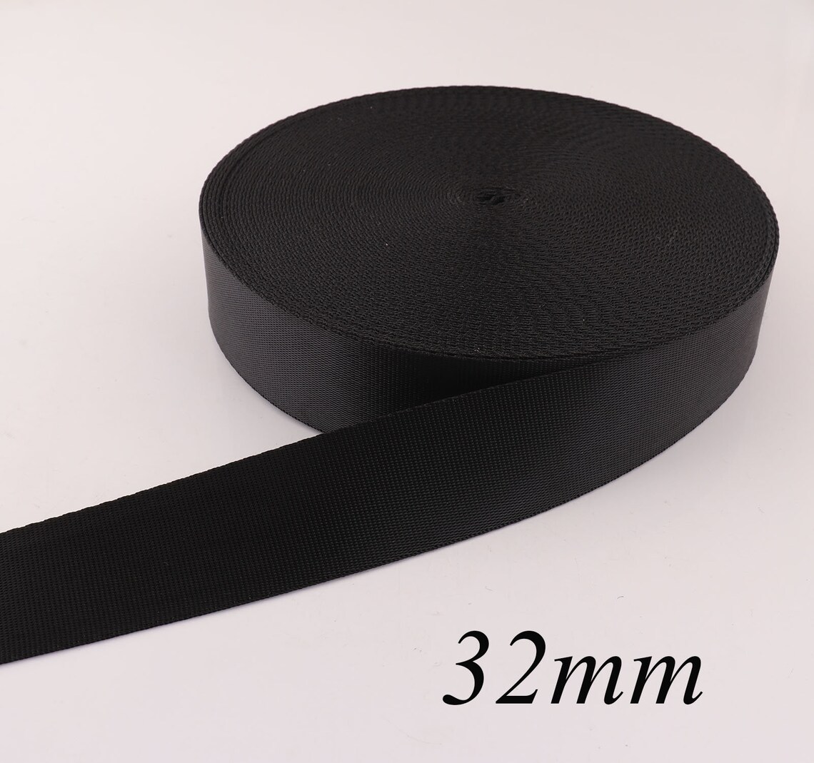 1 1/4 Plain Smooth Soft Webbing Beltsolid Black Webbing | Etsy