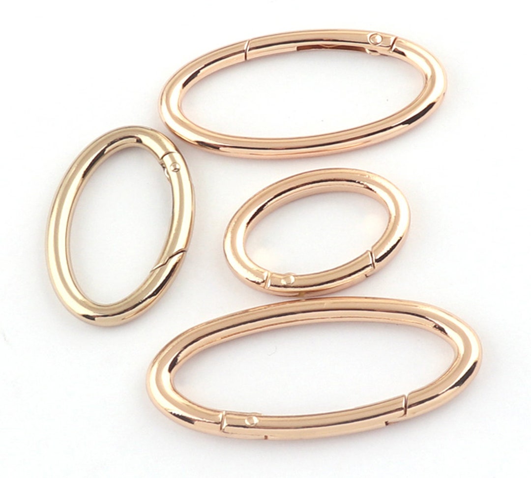 Oval Spring Rings,54mm/50mm/38mm/29mm Light Gold Spring Ring Spring ...