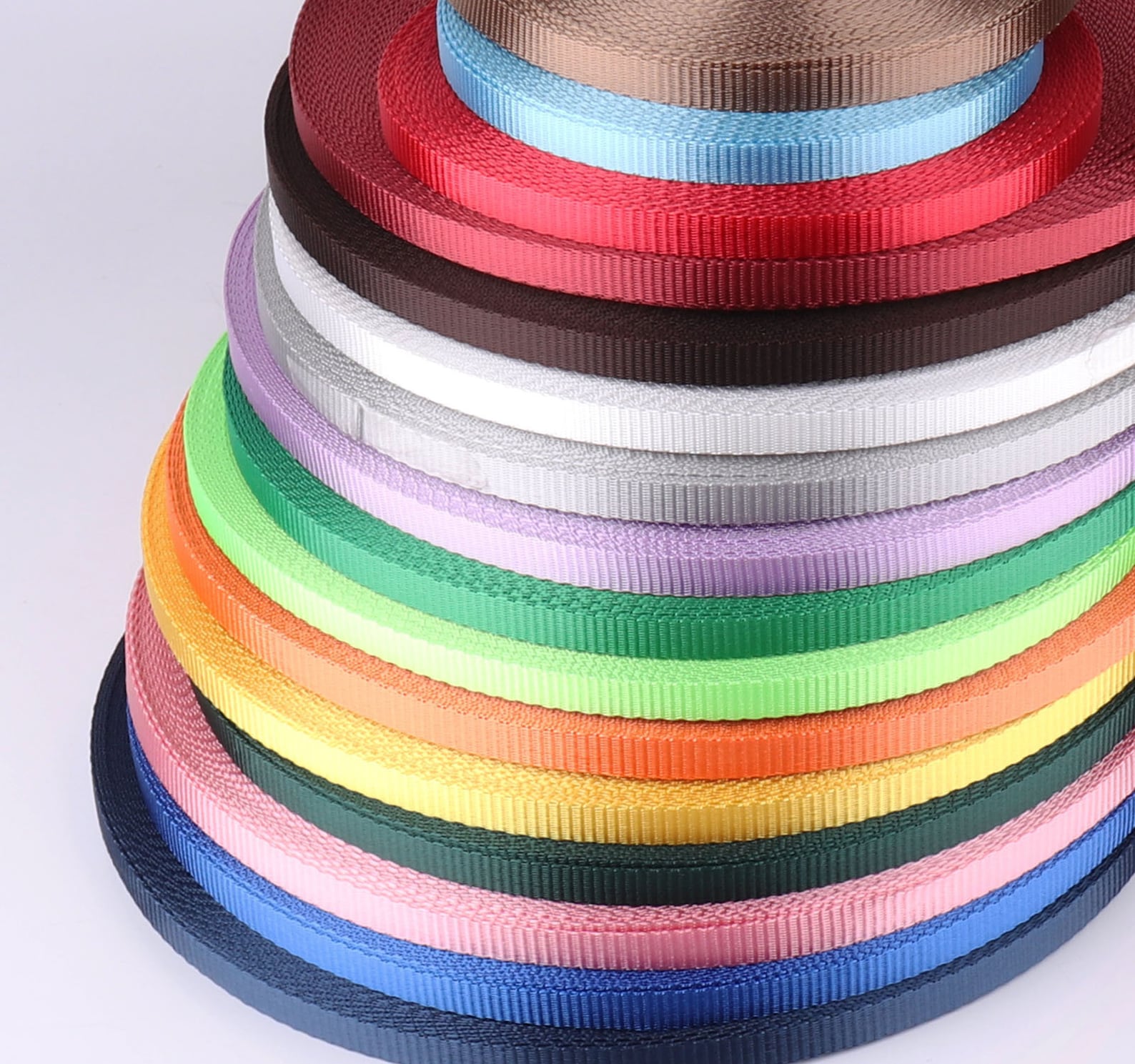 Nylon Webbing Plain Smooth Ribbon Webbing,soft Solid Color Webbing ...