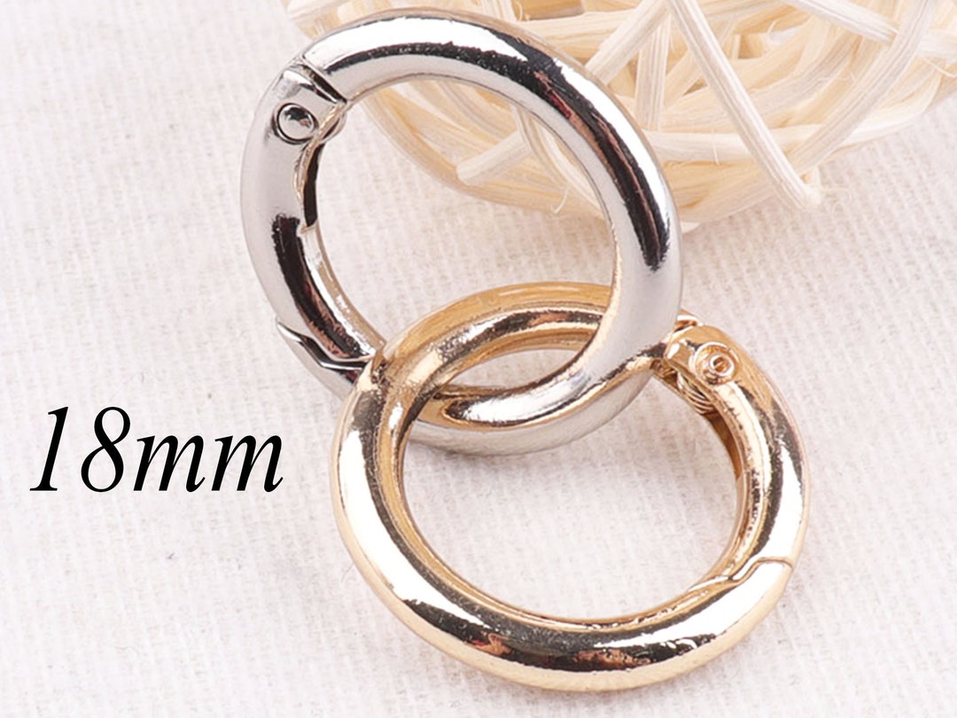 4-8 PCS Spring Ring,light Gold /silver Spring Buckles Gate Ring,clasp ...
