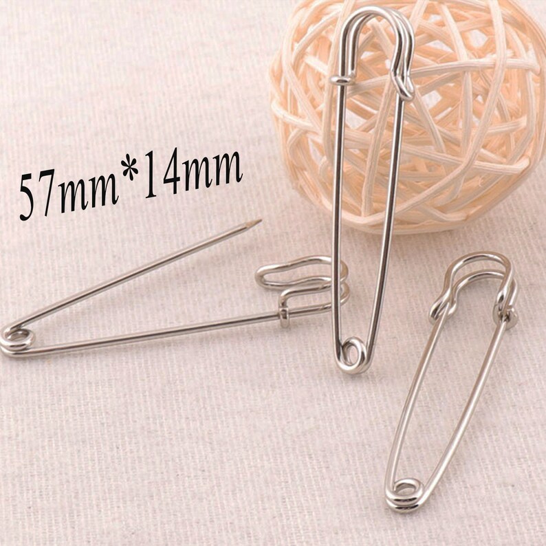 25 PCS Silver Safety Pinsmetal Safety Pins Jewelrybrooch Bar - Etsy