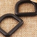 30 PCS Craft Plastic Black D Ring Buckles,belt Webbing Purse D Rings ...