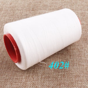 4000 Yards White Cotton Cord Nylon Thread 60#-402#craft Sewing Thread ...