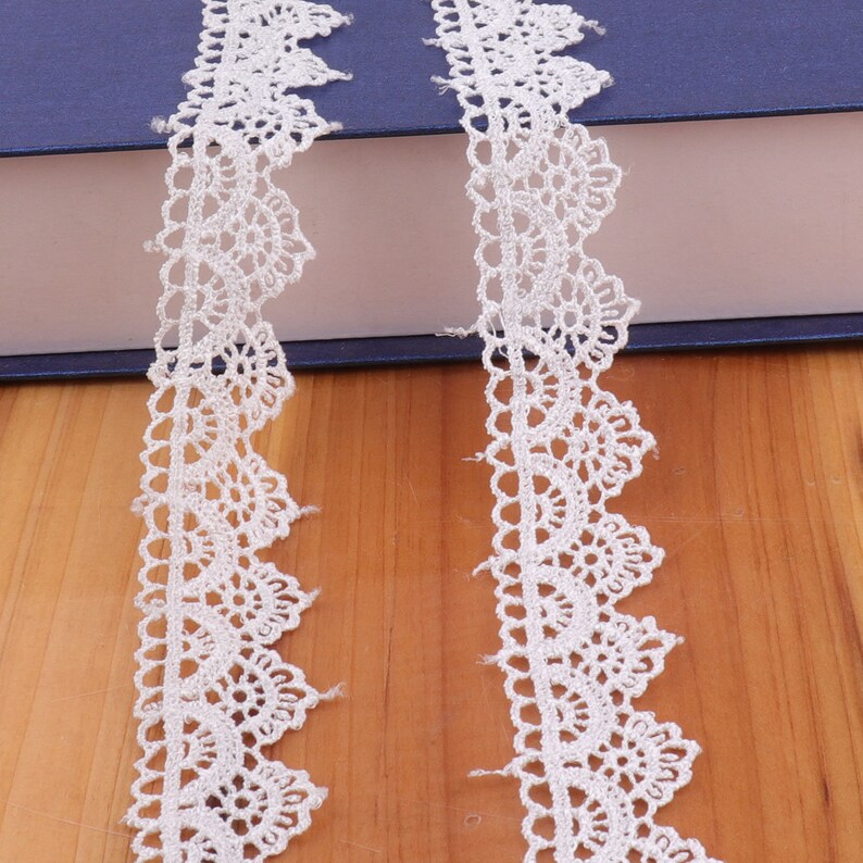 White Lace Trim 1 1/430mmscalloped Hollowed Out Lace - Etsy