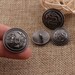 Metal Buttons -shank,8pcs,3/4"/7/8"(18mm/23mm)ancient Silver Metal ...