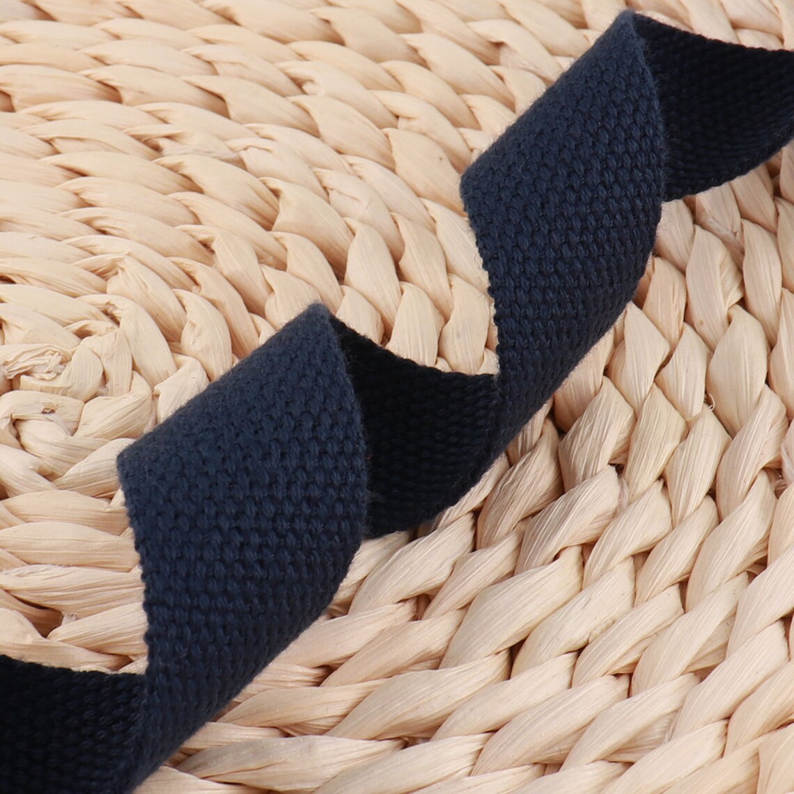 Cotton Webbing1 Inch Navy Blue Webbingribbonkey Fobsbag | Etsy