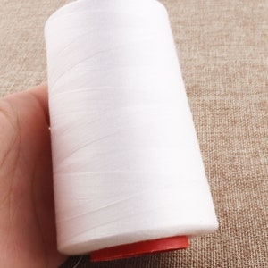 4000 Yards White Cotton Cord Nylon Thread 60#-402#craft Sewing Thread ...