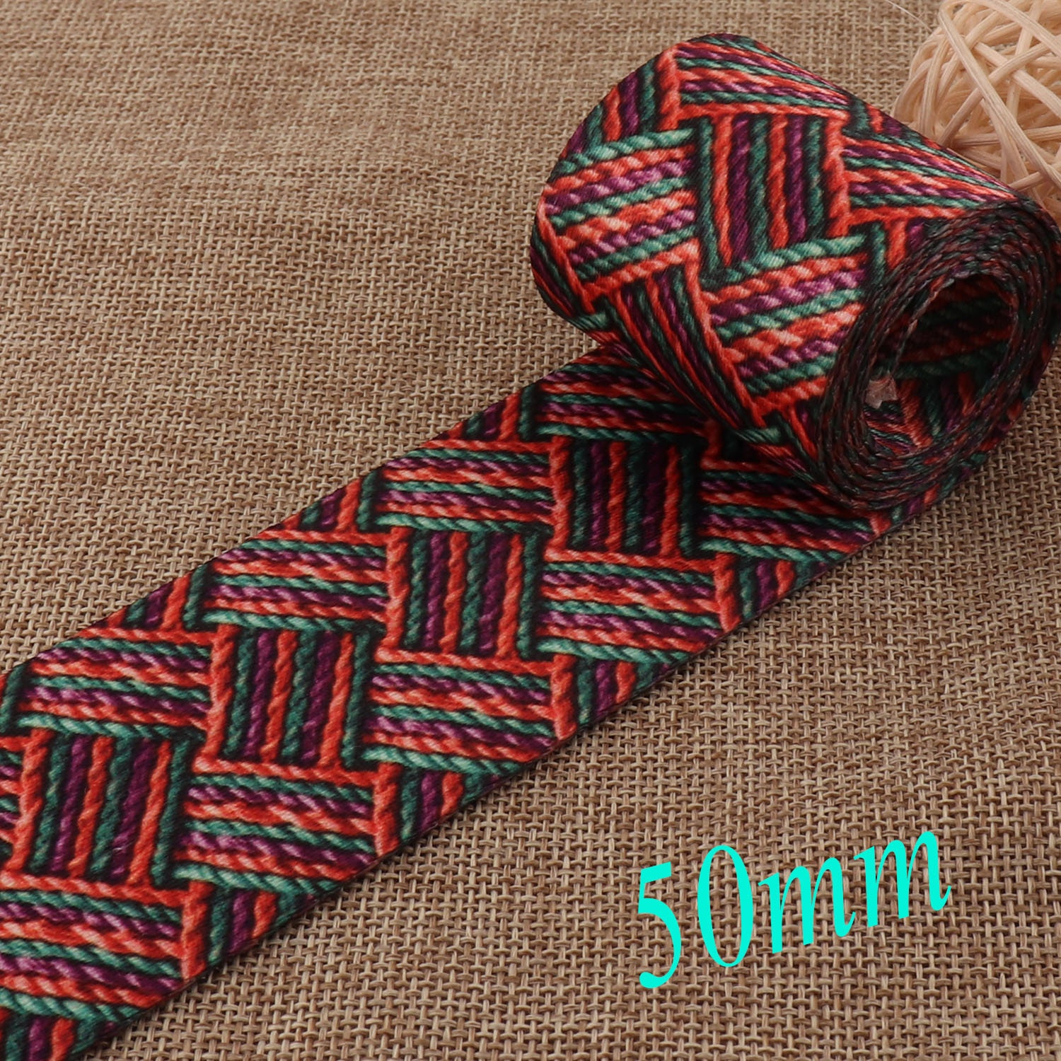 2 Red Soft Smooth Ethnic WebbingWebbing Purse Strap | Etsy