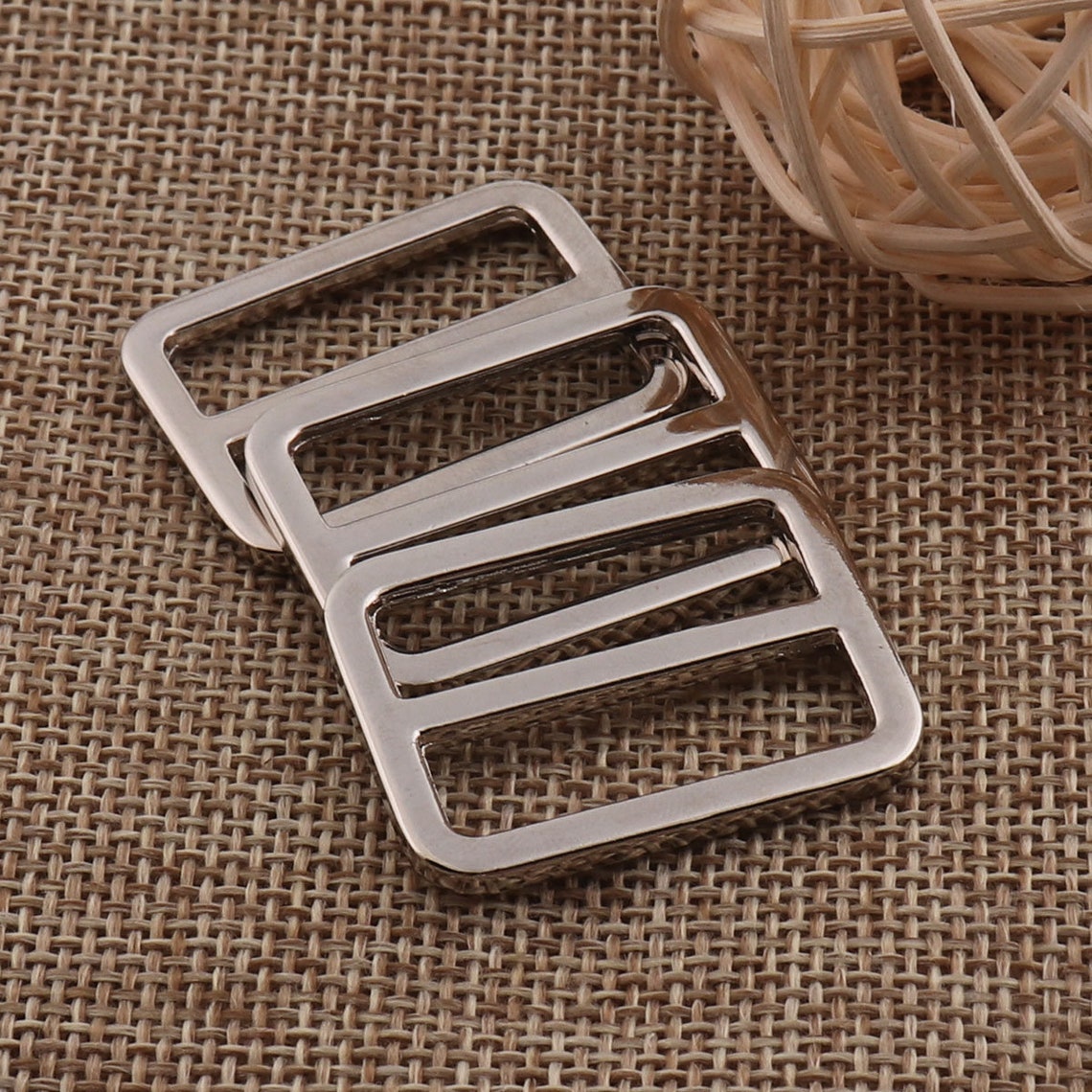 20 Silver Slide Buckles,1"(25mm)strap Fasteners Belt Buckle Adjuster ...