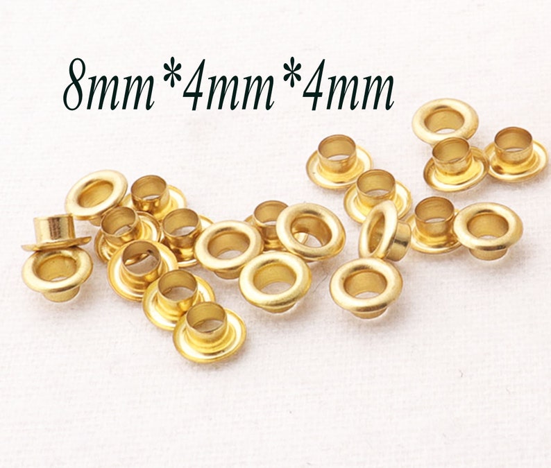 100 Sets Metal Gold Eyelets Grommets With Washers - Etsy