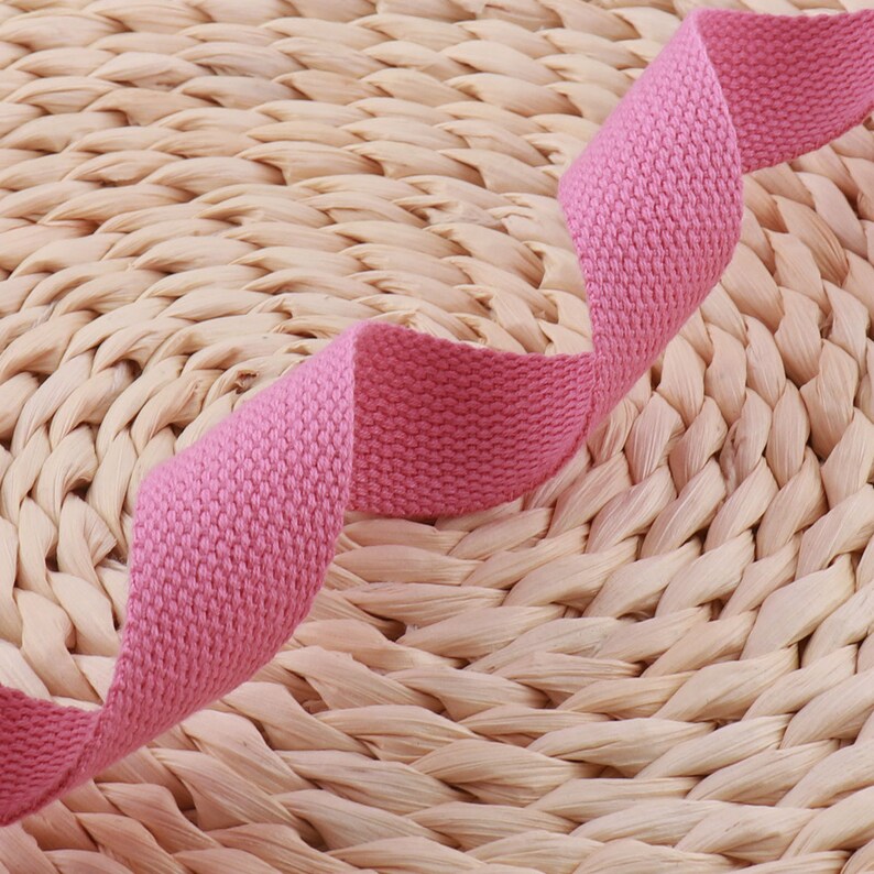 1 Inch Webbingcotton Webbingpink Webbingribbonkey | Etsy