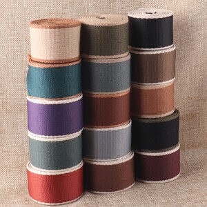 38mm Webbing Cotton Webbing 1 1/2" Cotton Ribbon Tape Colorful Webbing ...