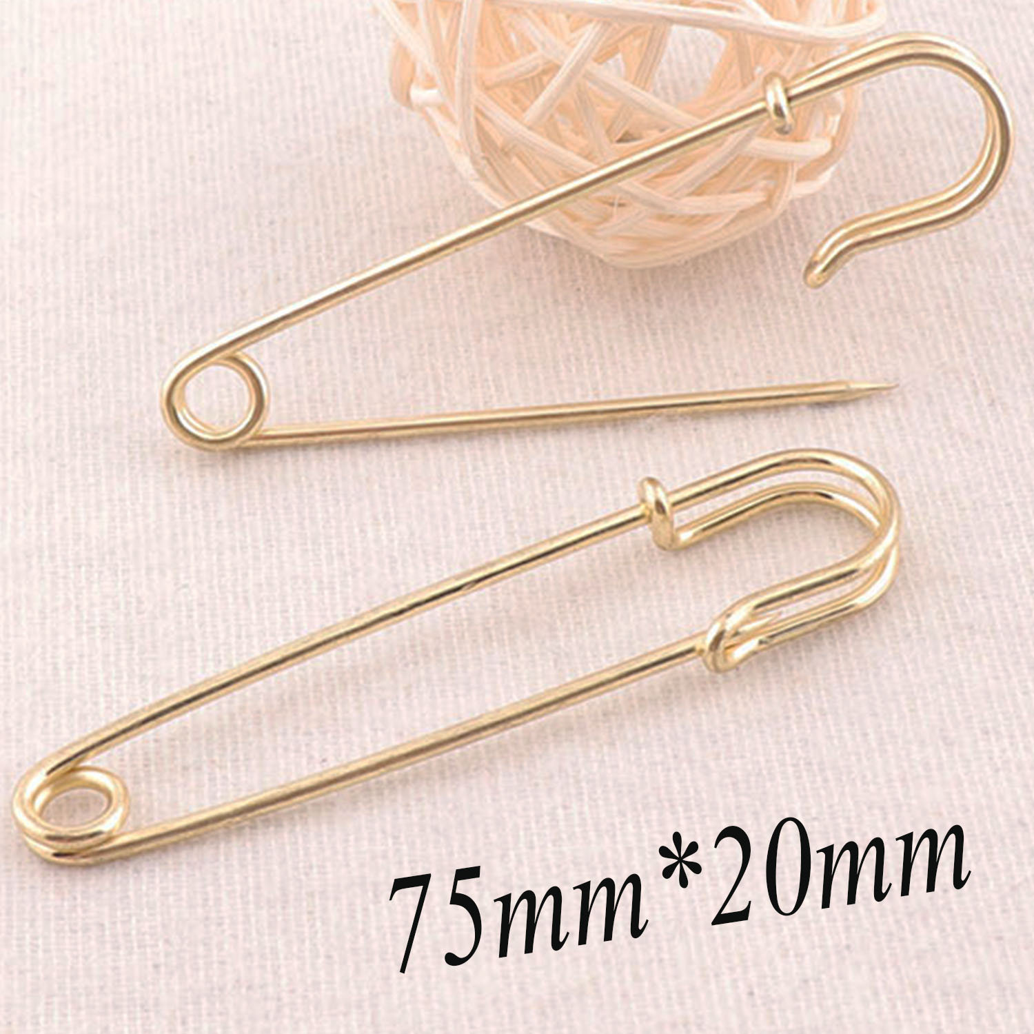 20 PCS Large Gold Safety Pinssafety Pins Brooch Stitch - Etsy