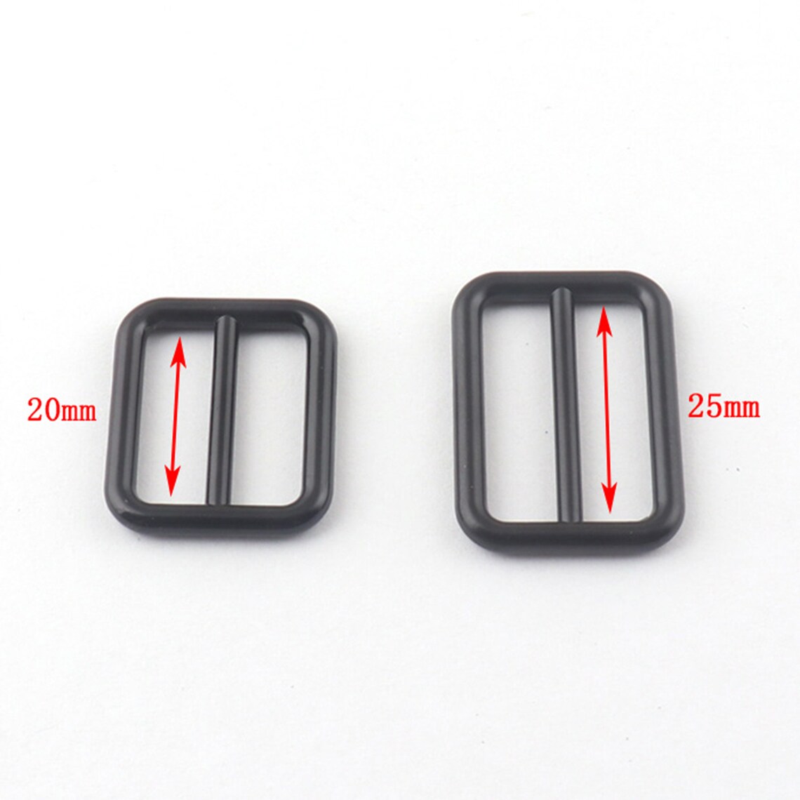 Belt Buckle Strap Fasteners 20mm 25mm 30mm 35mm 38mm 40mm Black Slide ...