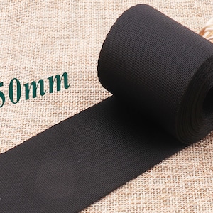 50mm Black Webbing- 2" Soft Smooth Webbing Belt,polyester Webbing Key ...