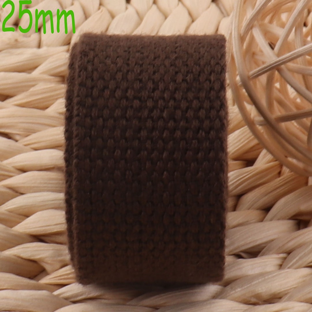 Dark Brown Webbing,1 Inch Webbing,cotton Webbing,key Fob Webbing ...