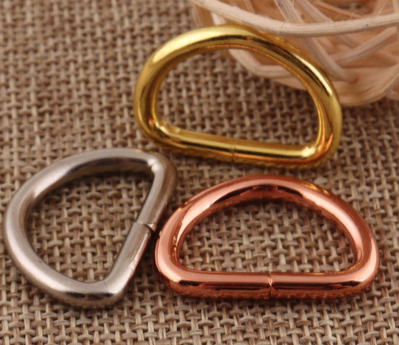 40 PCS Gold/rose Gold/silver Metal D-ring20mm D Rings D Ring - Etsy