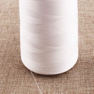 4000 Yards White Cotton Cord Nylon Thread 60#-402#craft Sewing Thread ...
